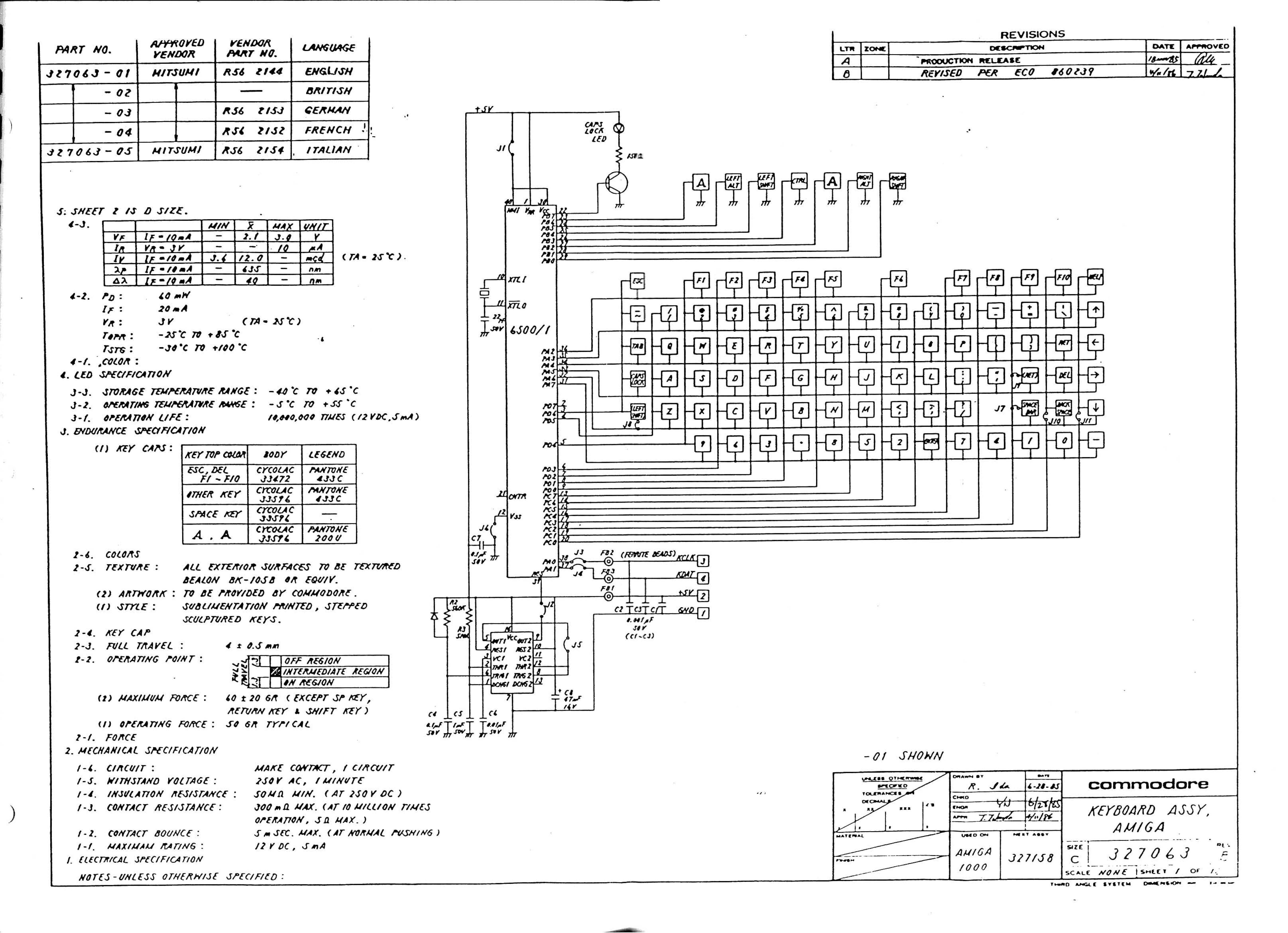 Remaking an Amiga 1000 keyboard - substitutes for tantalum caps? - Page 1
